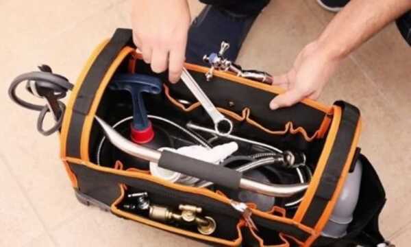 Plumbing Tool Bag Setup